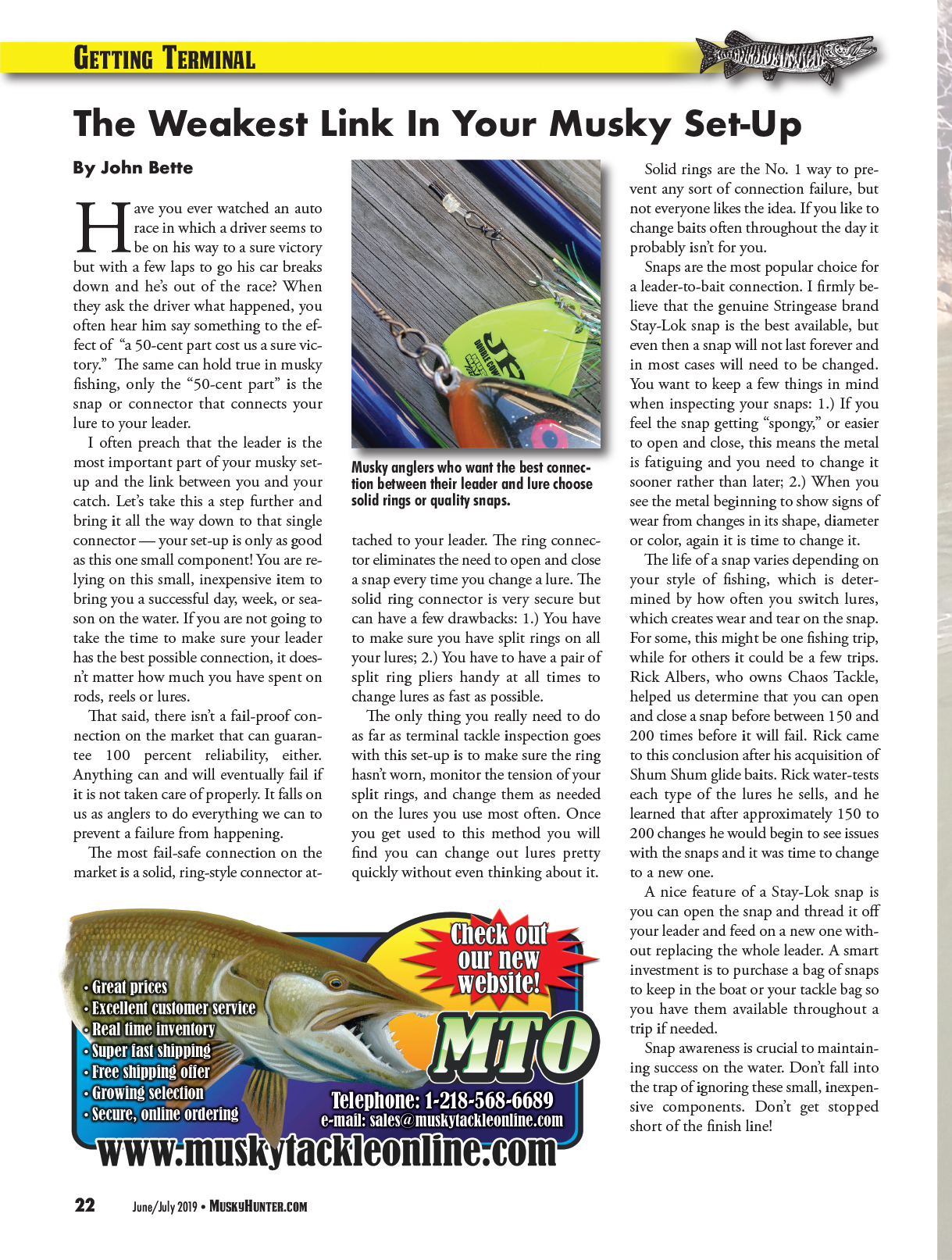 The Weakest Link In Your Musky Set-Up - Stealth Tackle