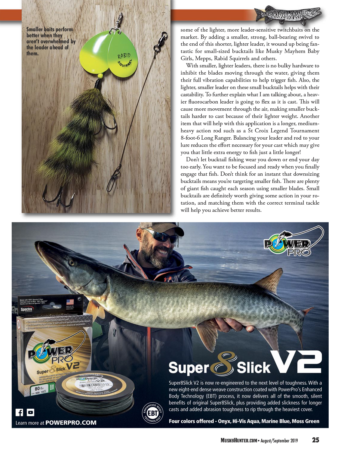 Match Your Leader Size To Your Bucktails - Stealth Tackle